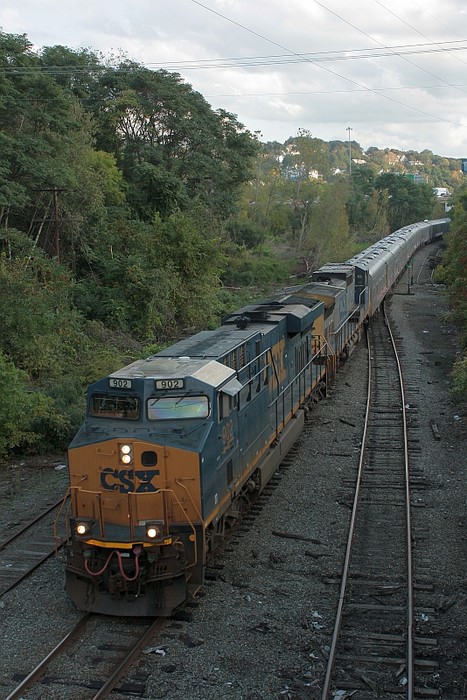 P921 (RBBB Circus Train) at Millbrook St, Worcester, MA (2): The ...