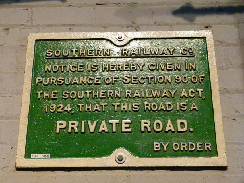 Old railway sign: The GreatRails North American Railroad Photo Archive