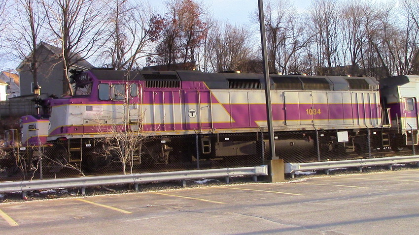 MBTA F40PH-2C #1034: The GreatRails North American Railroad Photo Archive