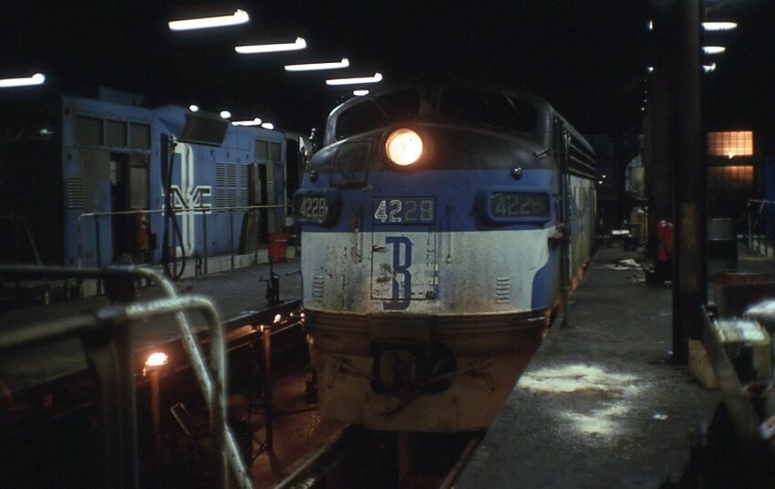 B&M 4228 in for Repairs: The GreatRails North American Railroad Photo ...