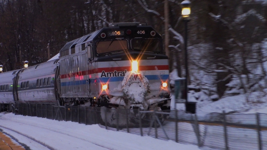 Amtrak in the snow: The GreatRails North American Railroad Photo Archive