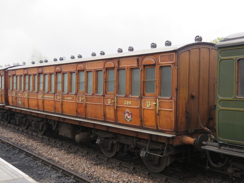 Vintage teak carriage: The GreatRails North American Railroad Photo Archive