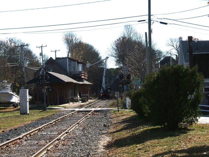 Approaching Monument Beach MA former RR Station: The GreatRails North ...